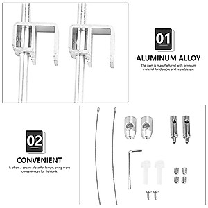 iplusmile Fish Tank Accessory Aquarium Lighting Holder Fish Tank Light Stand Kit, Adjustable Fish Tank Light Rack Aquarium Stand for Aquatic High LED Light Lamp Light Hanging Bracket