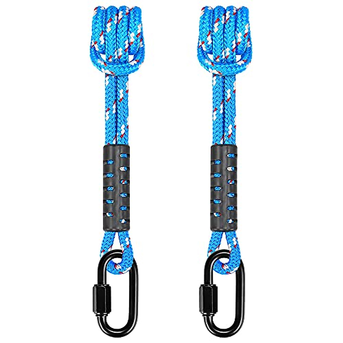 BeneLabel Poseidon Series Sewn Prusik Loops Ropes, Safety, 19", Diameter 2/5", 2 Pack, Blue
