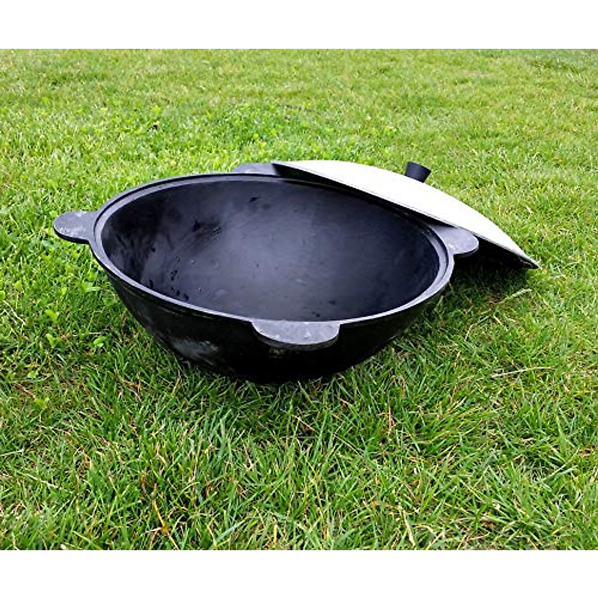 MangalGrills Cast Iron Uzbek Traditional Kazan Cauldron 22L Qozon Qazan Caldero Kadai Pilaf Plov Lagman Shorpa
