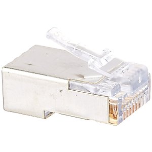 Platinum Tools 105020 Shielded Cat5e EZ-RJ45 Connectors, 100pc. Bag