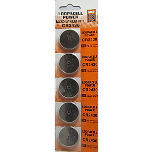 LOOPACELL CR2430 Lithium Batteries (1 Pack of 5)