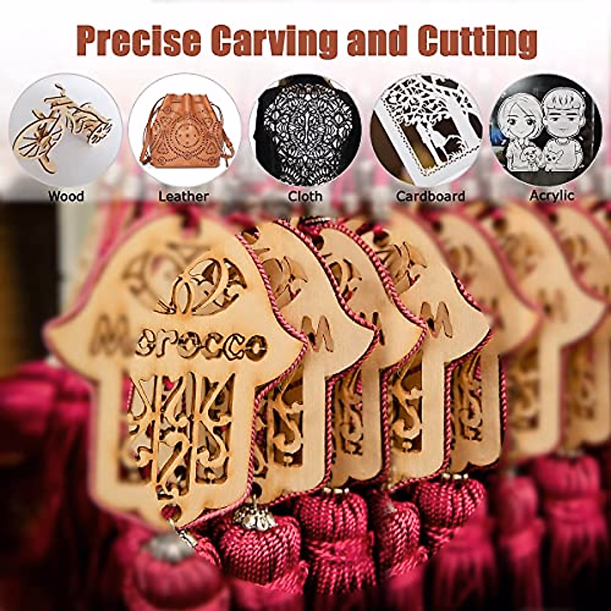 MCWlaser 60W CO2 Laser Tube Length 1000mm Dia.55mm Glass Laser Tube with Metal Head 6000hrs MTTF for 60-70W CO2 Laser Engraving and Cutting Machine