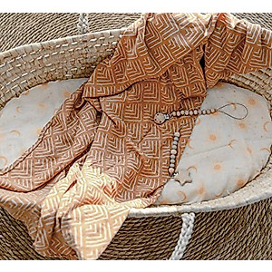 Little Jump 3 Pack Muslin Swaddle Blankets -Boho Baby Blanket Neutral for Boys & Girls- Large 47 x 47 inches,Swaddle Blankets Muslin Receiving Blanket Wrap (3 Pack Sunshine & Moon)