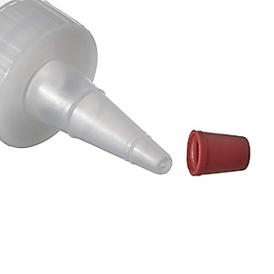 Consolidated Plastics Boston Round Bottles with Yorker Dispensing Cap, LDPE, 4 oz, 24 Piece