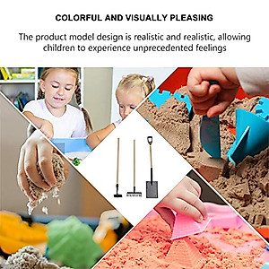 SAFIGLE 2 Sets Cactus Decors Garden Succulent Mini Miniature Hand Decoration Tools Transplanting Rake Fairy Black Decor Care Potting Playing Bonsai Accessories Kit Houseplant Fake Indoor