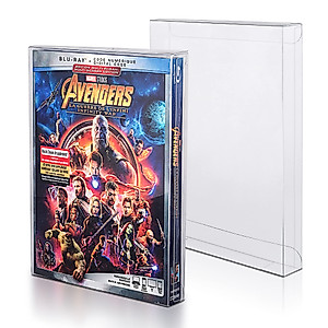 EVORETRO Premium Video Game Box Protector Case compatible for PS4 games, XBOX1 games, PS3 games - Premium Console Game Storage Solution - PET Protector case