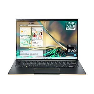 Acer Swift 5 Intel Evo Thin & Light Laptop | 14" WXGA IPS 100% sRGB Touch | 12th Gen Intel i7-1260P | Intel Iris Xe Graphics | 16GB LPDDR5 | 1TB Gen 4 SSD | Killer HDMI,Wi-Fi 6E AX1675 |SF514-56T-797T