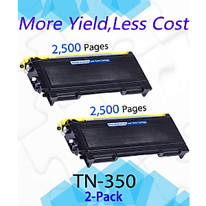 EASYPRINT (2-Pack of Black) Compatible TN-350 Toner Cartridge Replacement for TN350 Used for IntelliFax-2820 2920 MFC-7220 MFC-7420 MFC-7820N Printer