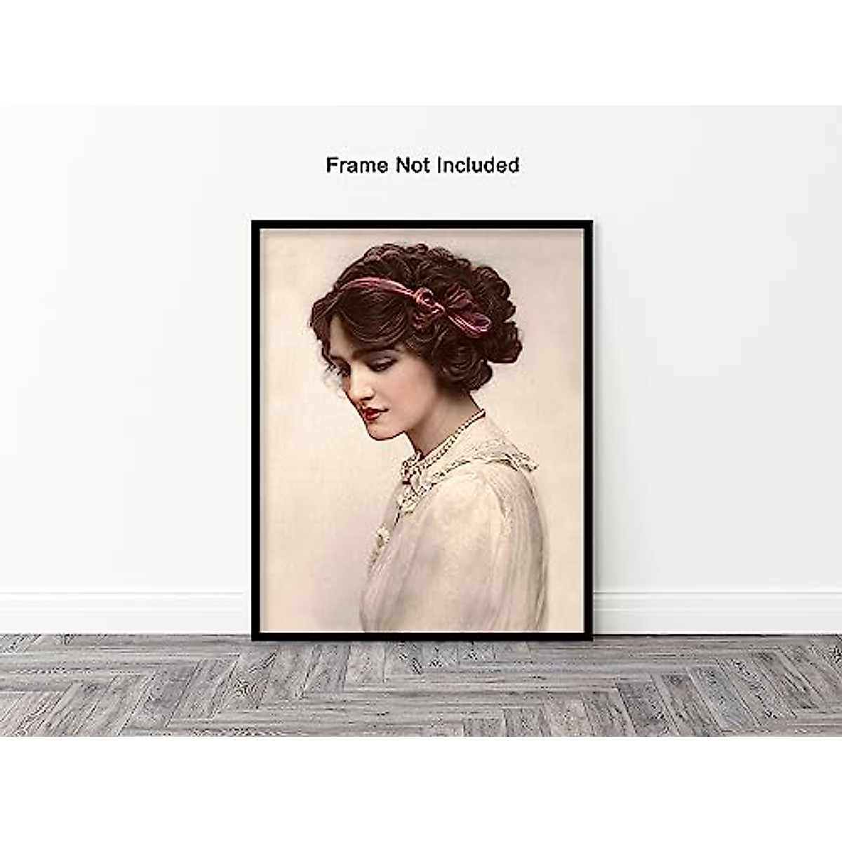 Poster Master Vintage Photograph Poster - Retro Portrait Print - 8x10 UNFRAMED Wall Art - Gift for Artist, Friend - Lily Elsie, English Actress, Beautiful Woman, Fashion - Wall Decor for Home, Office