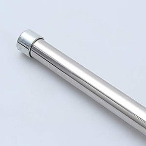 BESPORTBLE Shower Curtain Rod Stainless Steel Clothes Rod, Adjustable Telescopic Hanging Rod Wardrobe Storage Rod Rack Hanger Finishing Hanging Rod Clothing Storage Rod Rack (54-103cm) Curtain Rods