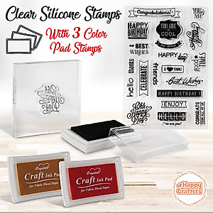 Card Making Kits For Adults And Kids- 24 Blank Greeting Cards And Envelopes With Supplies And Stamp Set- Giftable DIY Greeting Card Set- Happy Birthday Holiday Baby Shower Congratulations Thank You