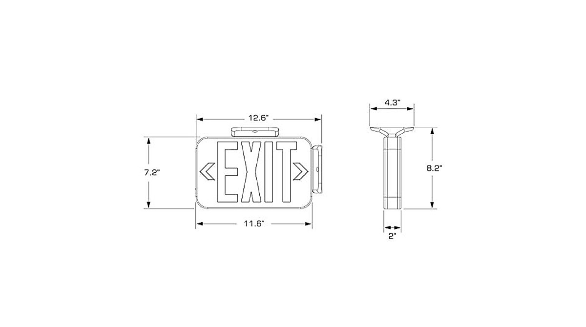 HUBBELL CER LED Emergency Exit Sign - Reliable & Energy Efficient