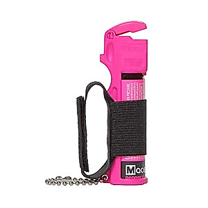Mace Brand Sport Pepper Spray (Neon Pink), Approx. 4.25" h x 1" w x 1.25" d 18 Grams