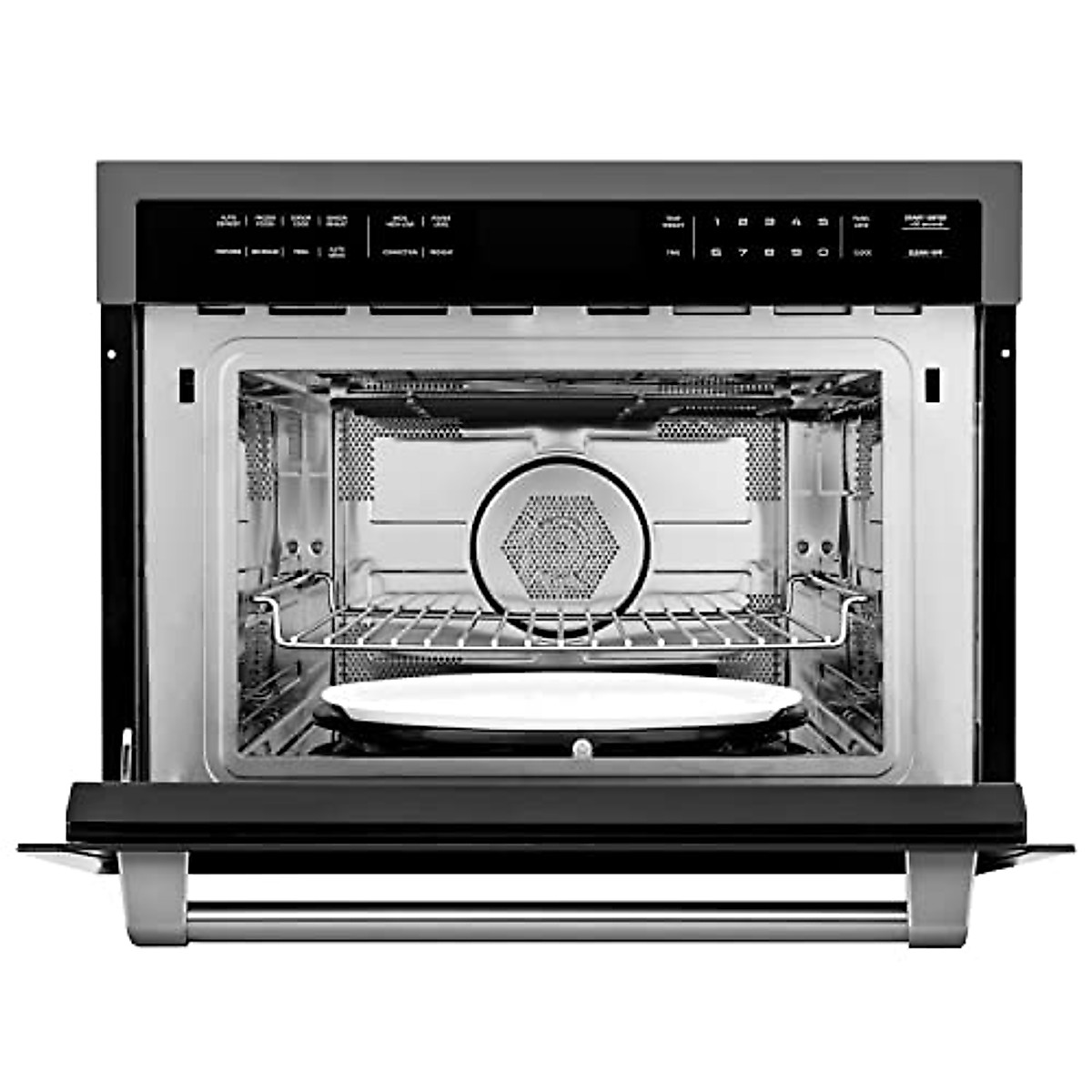 ZLINE 24" Built-in Convection Microwave Oven in Black Stainless Steel with Speed and Sensor Cooking
