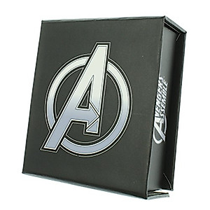 Marvel Comics Officially Licensed Hypoallergenic Stainless Steel Captain America Shield Chain Pendant Necklace, 16"