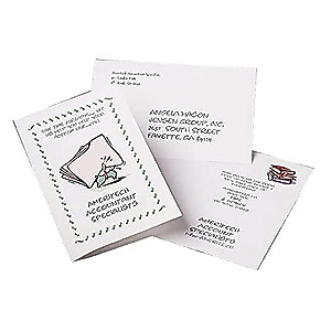 Avery Half-Fold Greeting Cards, Inkjet, 5.5 x 8.5, Matte White, Box of 30, Envelopes Included (8316)