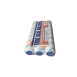 True Blue 14" Professional Paint Roller Covers, 14 Inch, Best for All Types of Painting Surfaces, Refill Bulk Pack (3, 1/2" Nap)