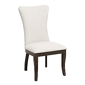 Homelegance Oratorio Two-Pack Upholstered Dining Chairs, Dark Cherry