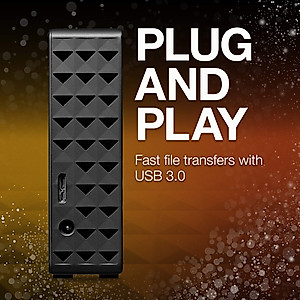 Seagate Expansion Desktop 16TB External Hard Drive HDD - USB 3.0 for PC & Laptop - 1-Year Rescue Service (STEB16000402), Black