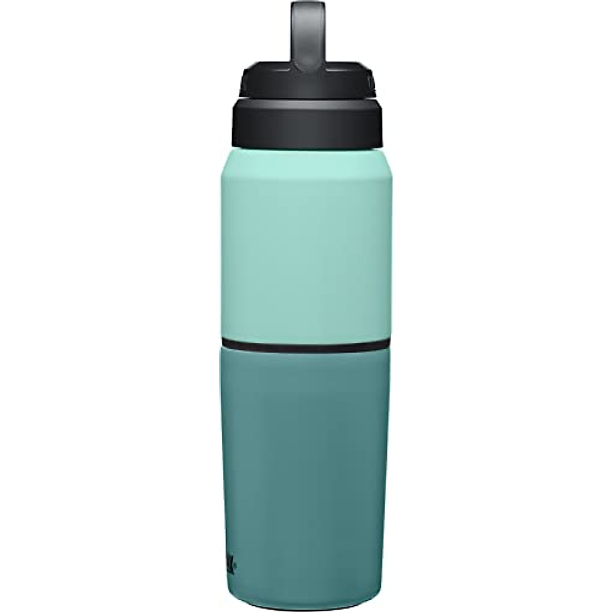 CamelBak MultiBev Water Bottle & Travel Cup – Vacuum Insulated Stainless Steel – Coastal/Lagoon – 17 oz bottle & 12 oz cup