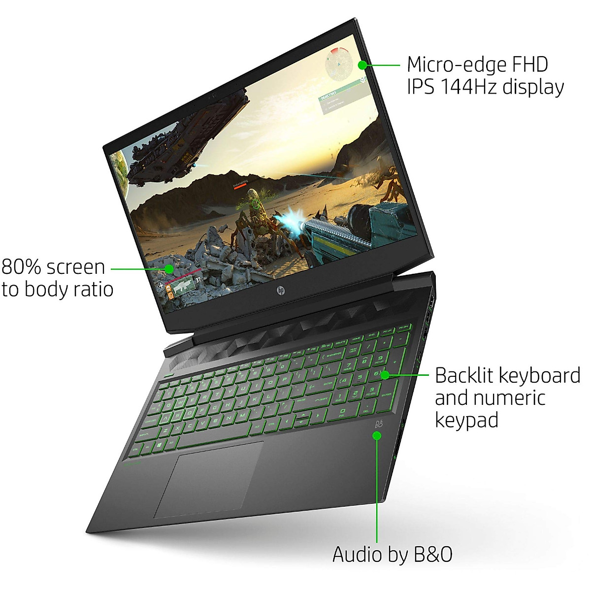2020 HP Pavilion 16.1 FHD 144Hz IPS Gaming Laptop | 10th Gen Intel Core i7-10750H | 32GB RAM | 1TB SSD | NVIDIA 1650Ti | Backlit Keyboard | Windows 10 Home, Black