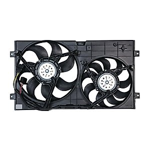 TYC 621000 Cooling Fan Assembly Compatible with 1998-2007 Volkswagen Beetle, Black