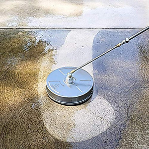 EDOU DIRECT Pressure Washer Surface Cleaner 15" | Stainless Steel | HEAVY DUTY | 4,000 PSI Max Working Pressure | Includes: 2 Pressure Washer Extension Wand Attachments