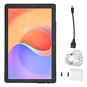 aqxreight HD Tablet, 8MP Front 16MP Rear 5G WiFi Octa Core Processor 100-240V Tempered Glass 4G Calling Tablet for Android 11 for Learning (U.S. regulations)