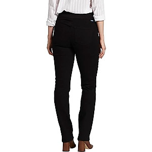 Jag Jeans Women's Peri Pull-On Straight in Black Void Black Void Jeans 10 X 30