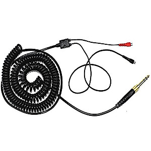 Sqrmekoko Extension Spring Relief Coiled Audio Cable for Sennheiser HD25 HD25-1 HD25-1 II HD25-C HD25-13 HD 25 HD600 Headphones
