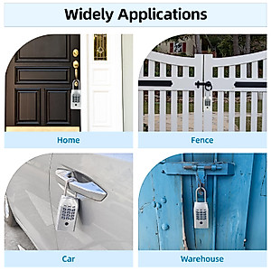 KENRONE Fingerprint Key Lock Box,App Controlled Combination Lock for House Keys,Lock Box for Outside Enhanced Security with Fingerprint Recognition
