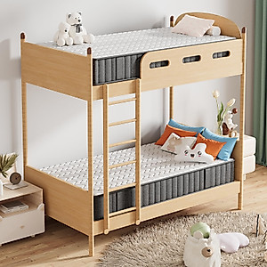 pengucool 12 Inch Mattress Twin XL, Memory Foam Mattress in a Box, Cooling Charcoal Medium Firm Mattresses for Back Pain Relief, CertiPUR-US, Fiberglass Free & Support Comfort