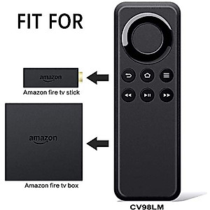 New CV98LM Replacement Remote Compatible with Amazon Fire TV Stick and Amazon Fire TV Box W87CUN CL1130 LY73PR PE59CV DV83YM CE0700 S3L46N E9L29Y EX69VW LDC9WZ A78V3N Without Voice Function