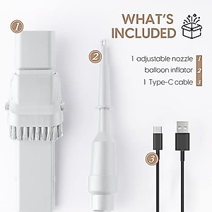 STARUMENT Handheld Vacuum Cleaner - Cordless Vacuum Cleaner for Cleaning Dust, Dirt, Pet Hair Suction - Compact, Rechargeable & Wireless Device for Home, Office, Car - USB-C Cable, Crevice Suction