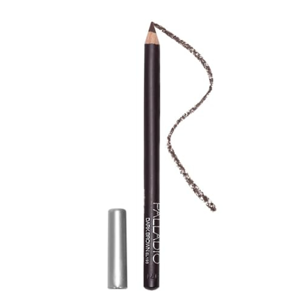 Palladio Wooden Eyeliner Pencil, Thin Pencil Shape, Easy Application, Firm yet Smooth Formula, Perfectly Outlined Eyes, Contour and Line, Long Lasting, Rich Pigment, Dark Brown