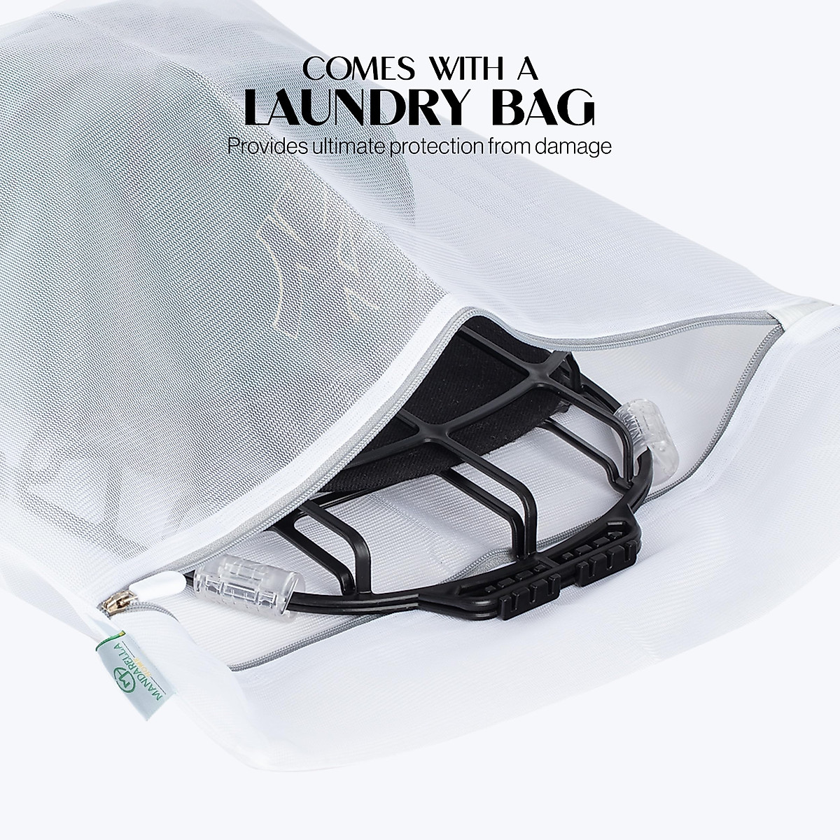 MANDARELLA HOME 3 Pack with Clips & Laundry Bag, Hat Washing Cage, Baseball Hat Washer for Washing Machine and Dishwasher, Baseball Cap Washer, Hat Washer Cage Fits Adult Teen & Kid Hats