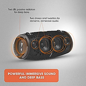 JBL Xtreme 3 - Portable Bluetooth Speaker, Powerful Sound and Deep Bass, IP67 Waterproof, 15 Hours of Playtime, Powerbank, PartyBoost for Multi-speaker Pairing (Black)