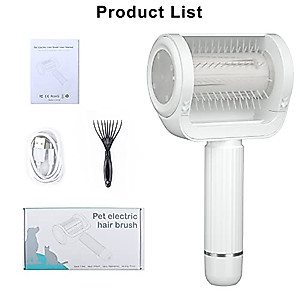 HOMREALM Electric Dog Brush For Long Haired Dogs Slicker Brush For Dogs Shedding High-Efficiency Pet Grooming Brush Easily Cleaning Eco-Friendly Portable Saves Time Energy my orders