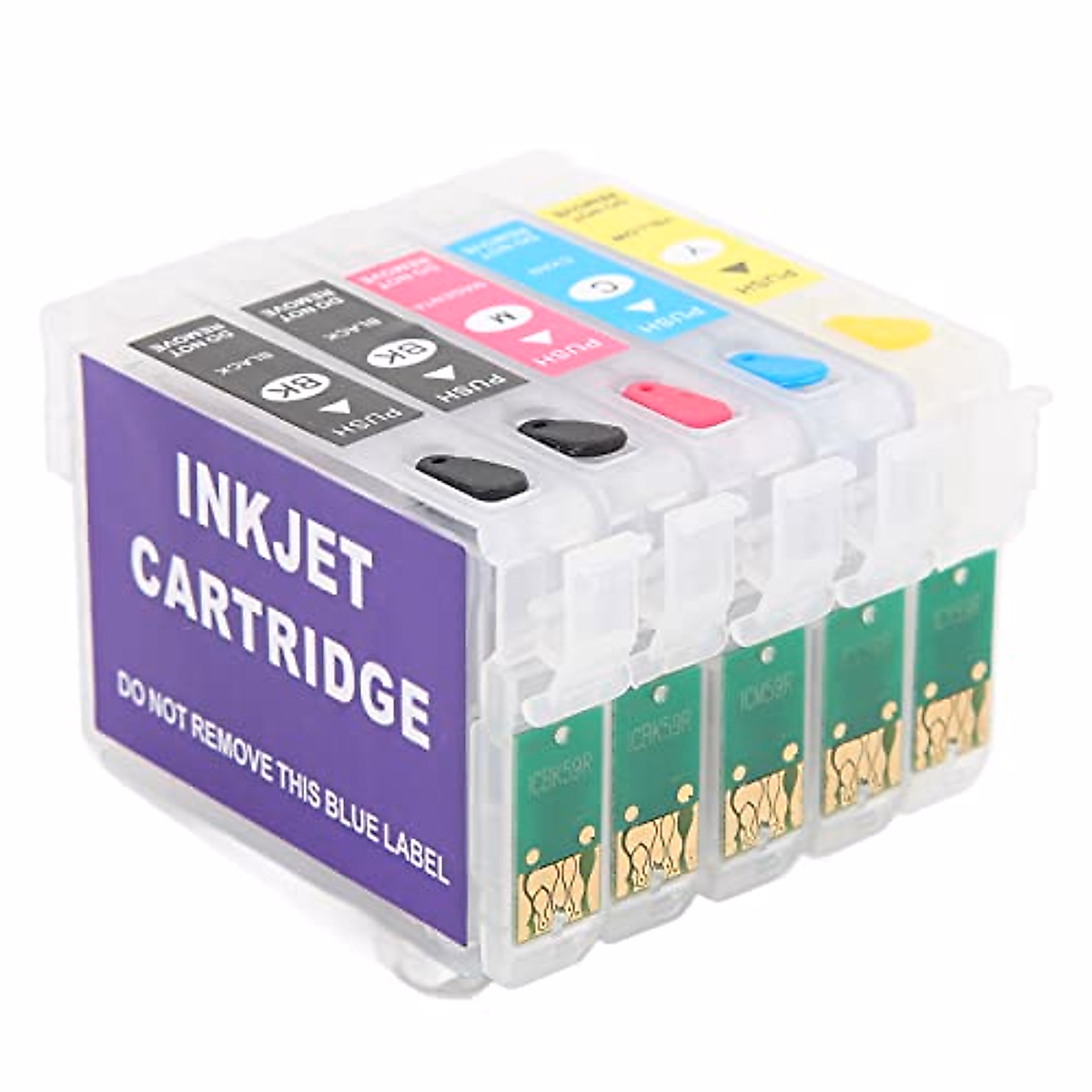 Fafeicy Ink Cartridge, 5 Colors Printing Accessory Desktop Photo Printers T1151 T1151 T1032 T1033 T1034 for