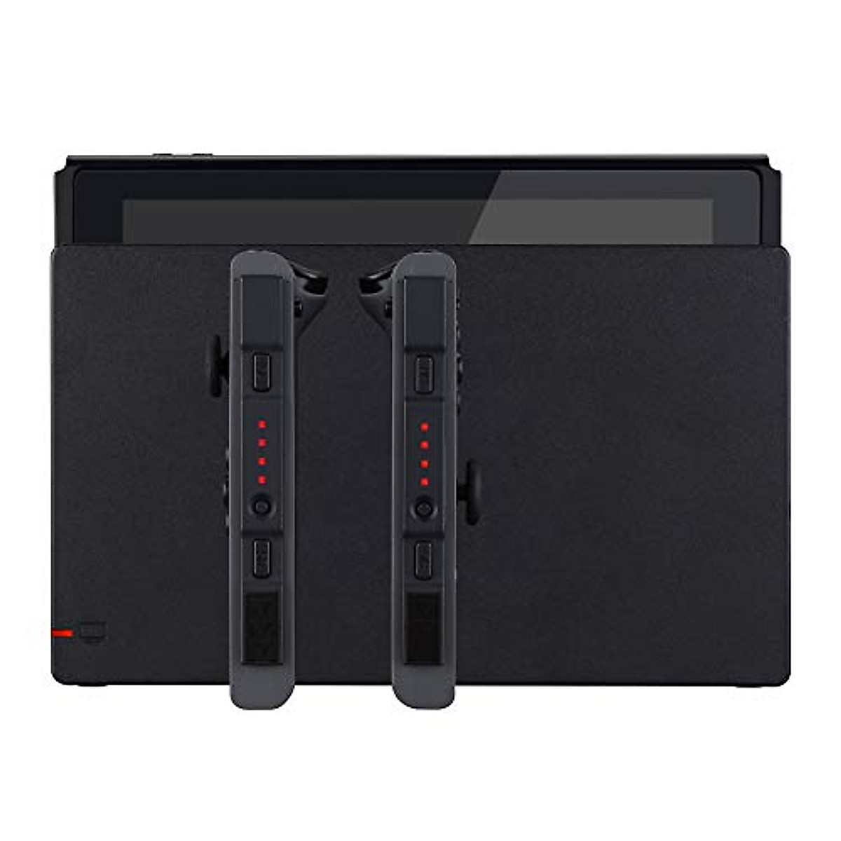 eXtremeRate Firefly LED Tuning Kit for Nintendo Switch Joycons Dock NS Joycon SL SR Buttons Ribbon Flex Cable Indicate Power LED - Red (Joycons Dock NOT Included)