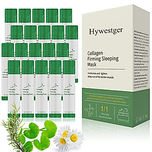 Hywestger 20 Packs Collagen Face Mask,Sleeping Facial Mask Wash-Free Mask,Hydrating Face Masks ,Face Mask Skin Care For Women And Men