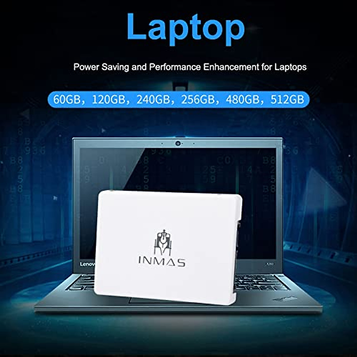 Yirtree Internal Hard Disk High-Speed Low Noise SATA3.0 Internal Solid State Drive for Camera 60GB