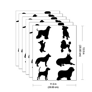 A Room with Dogs Wall Decals-Doggie Stickers for Kids Room Bedroom Nursery Playroom Décor