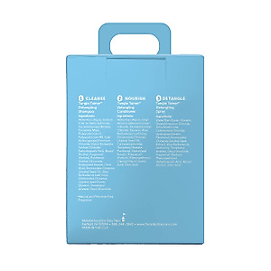 Fairy Tales Tangle Tamer Super Charge Detangling Shampoo, Conditoner, and Spray for Kids - Travel Set - Paraben Free, Sulfate Free, Gluten Free, Nut Free - 3.3 oz (Pack of 3)