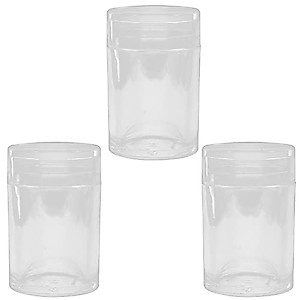 GLEAVI Cotton Pad Dispenser 3Pcs Holder Dispenser Cotton Swab Storage Box Cotton Cotton Round Pads Holder Apothecary Jar Makeup Remover Pad Containers for Bathroom Toothpick Dispenser