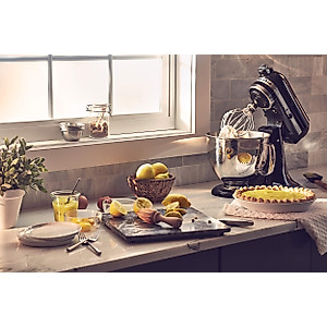 KitchenAid KSM150FEOB Value Bundle Artisan 5 Quart Stand Mixer, Onyx Black