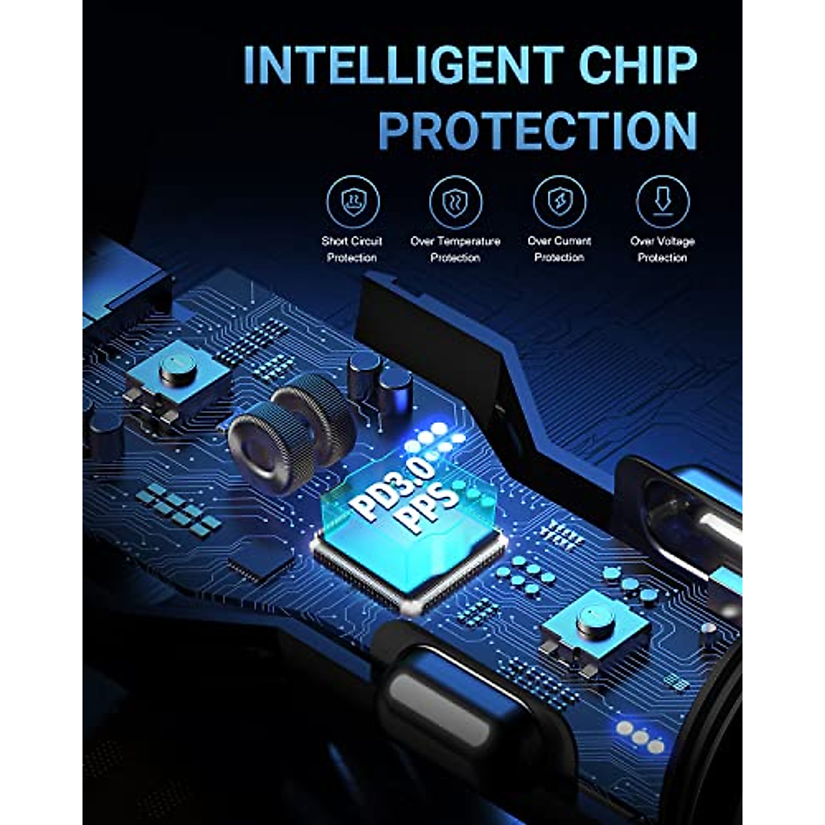 USB C Car Charger for Samsung Galaxy S22/S22 Ultra/S22+, EHO 95W PD3.0 PPS 45W 25W Super Fast Charging Dual USB C Car Charger QC3.0 30W Cigarette Lighter Adapter for Laptops, Tablets, iPhone, MacBook