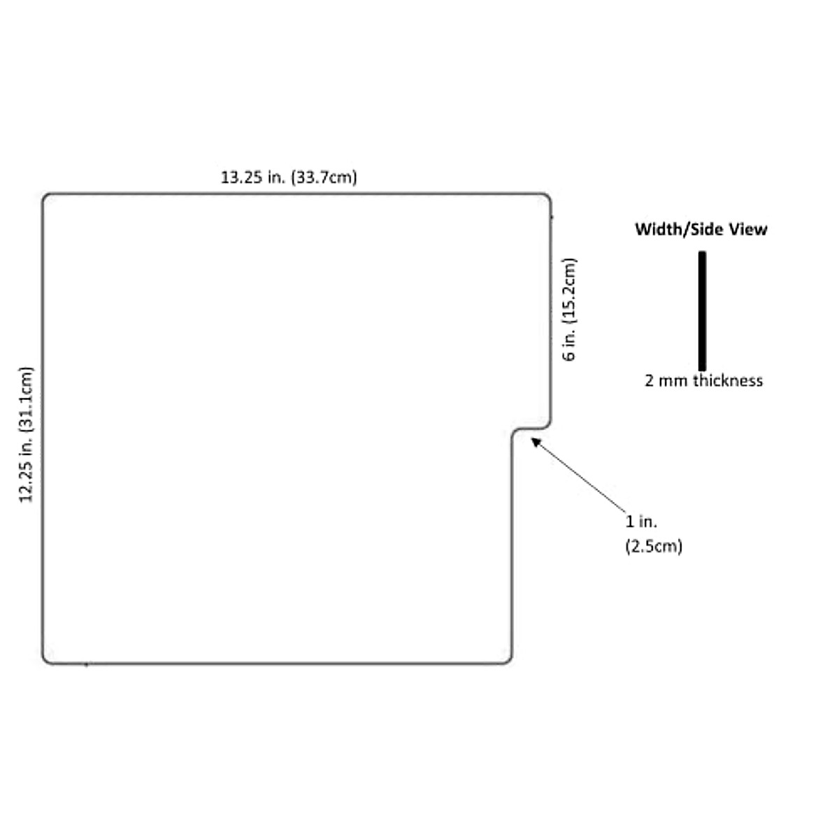 Acrylic [Do-it-Yourself] DIY Kit A to Z Piano Black High Gloss 2 mm Vertical Record Dividers [12-inch Tabbed 12in. Album Organizers A-Z Alphabetical Cards 33 RPM (15)