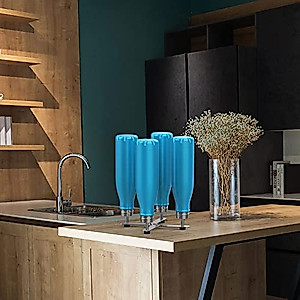 SHILFID Plastic Bag Drying Rack, Multifunctional Wine Decanter Drying Stand, Collapsible Drying Stand for Decanter, Bottle Drying Rack, Cup Drying Rack,Kitchen Countertop Stand Holder