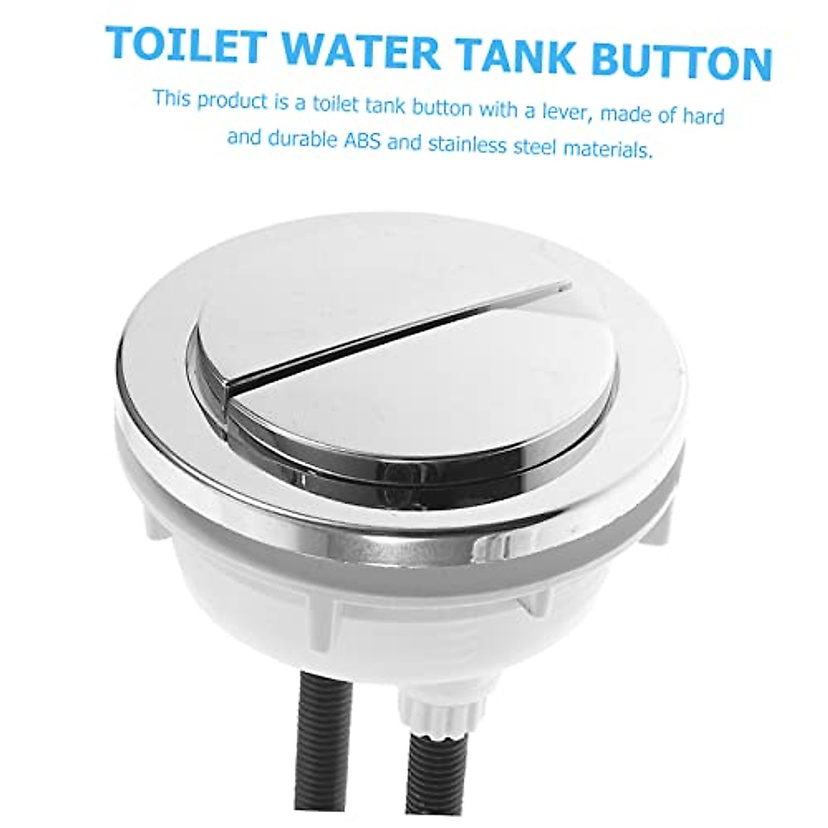 Cabilock 2pcs toilet button toilet accessories dual flush button toilet parts toilet water tank parts accessories for sterling toilet replacement parts Plastic Toilet Push Button pure suite